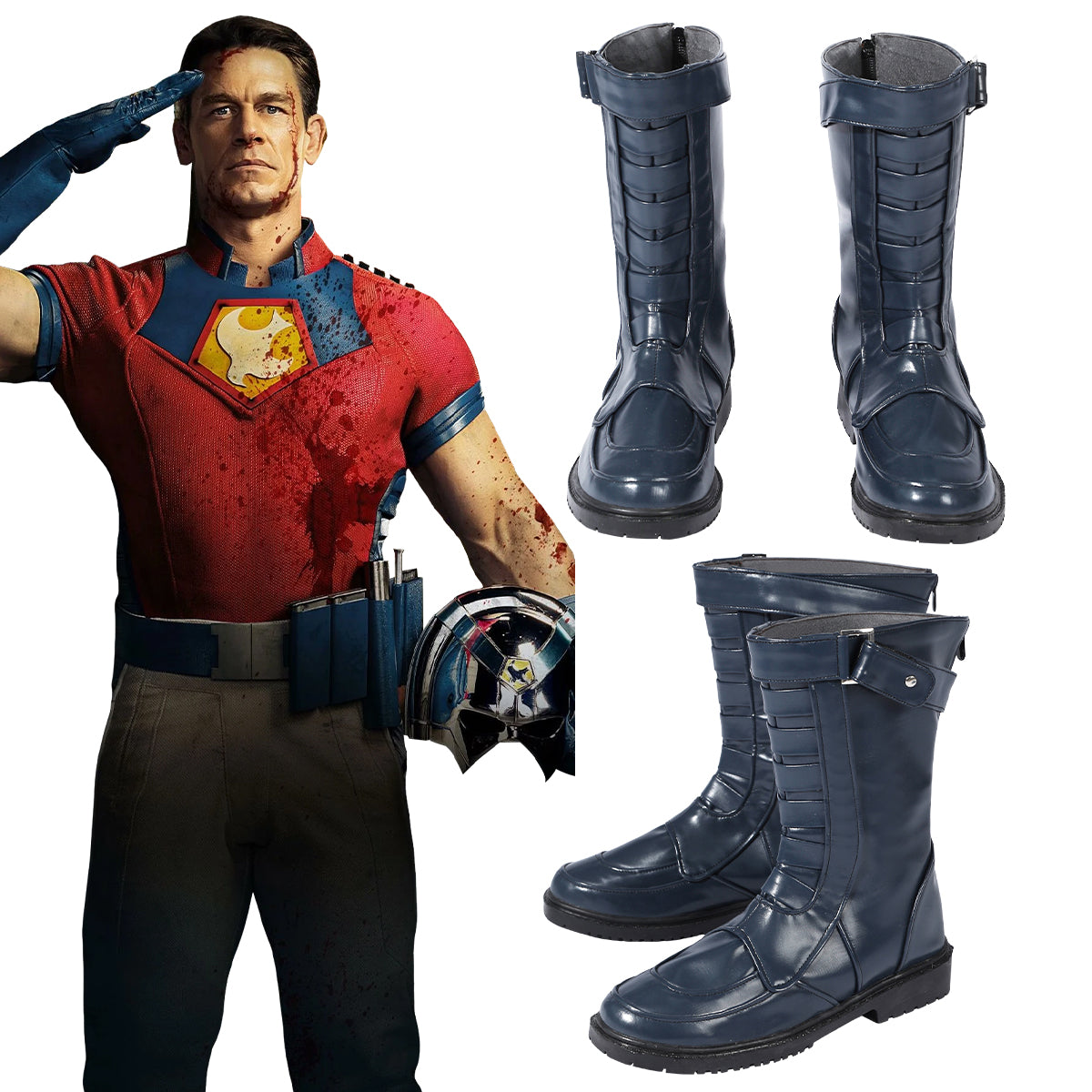 Peacemaker Season 1 Christopher Smith Peacemaker Cosplay Shoes – Gcosplay