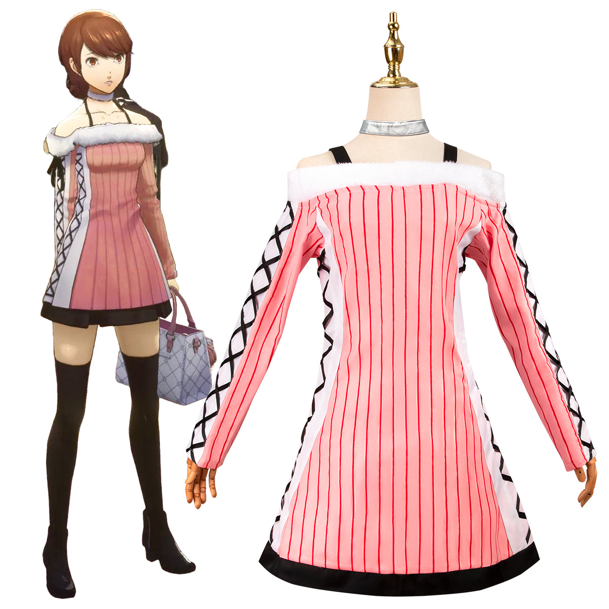 Persona 3 Reload P3R Yukari Takeba Winter Cosplay Costume – Gcosplay