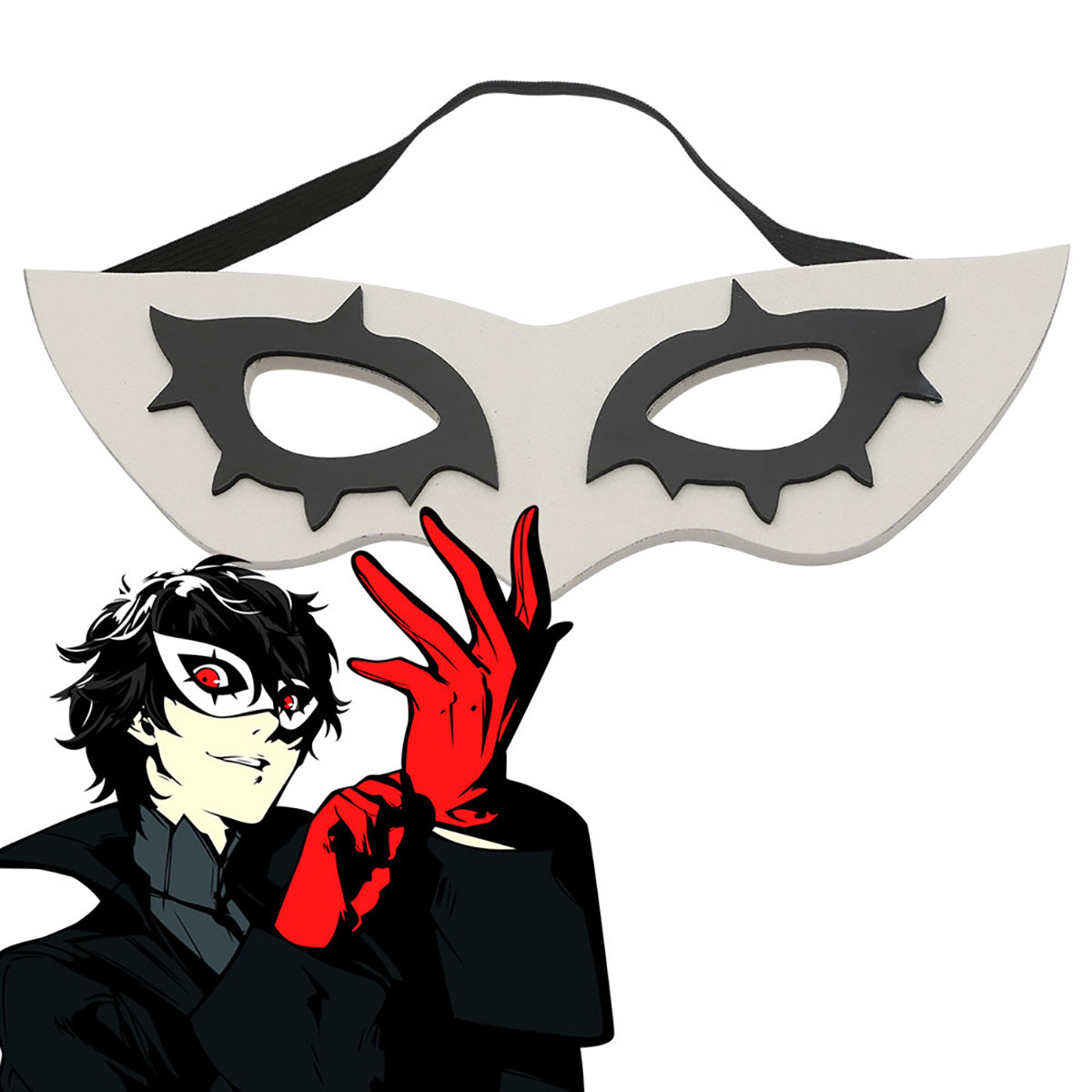 Persona 5 Joker Protagonist Akira Kurusu Ren Amamiya Mask Cosplay Acce ...