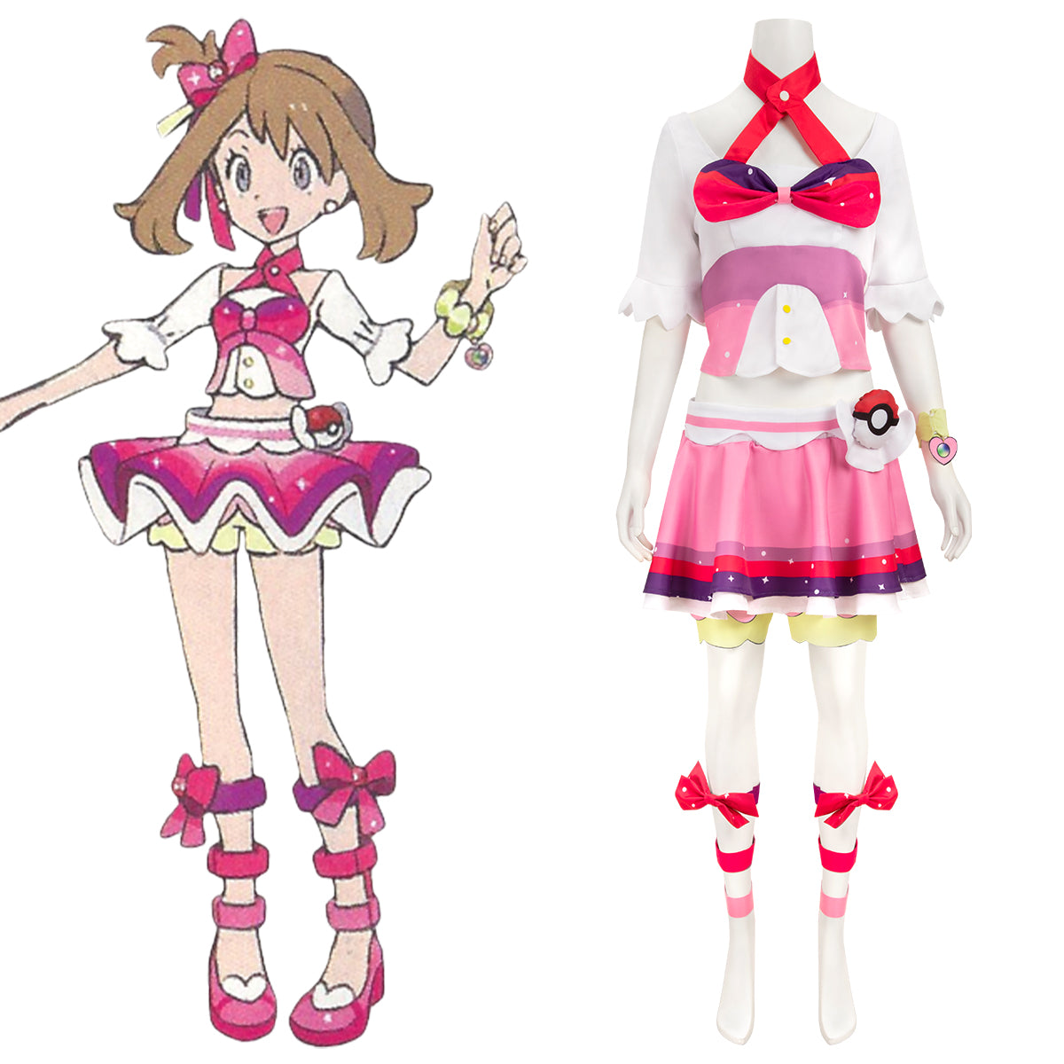 Pokemon Advanced Generation Go! May Cosplay Costume – Gcosplay