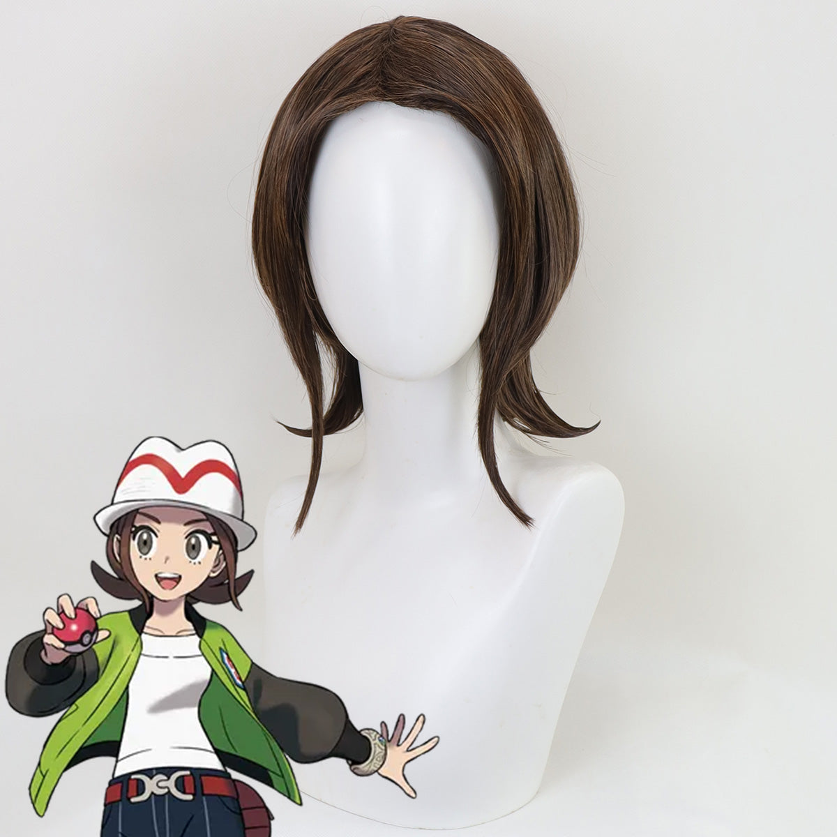 Pokemon Legends: ZA Trainers Female Brown Cosplay Wig – Gcosplay