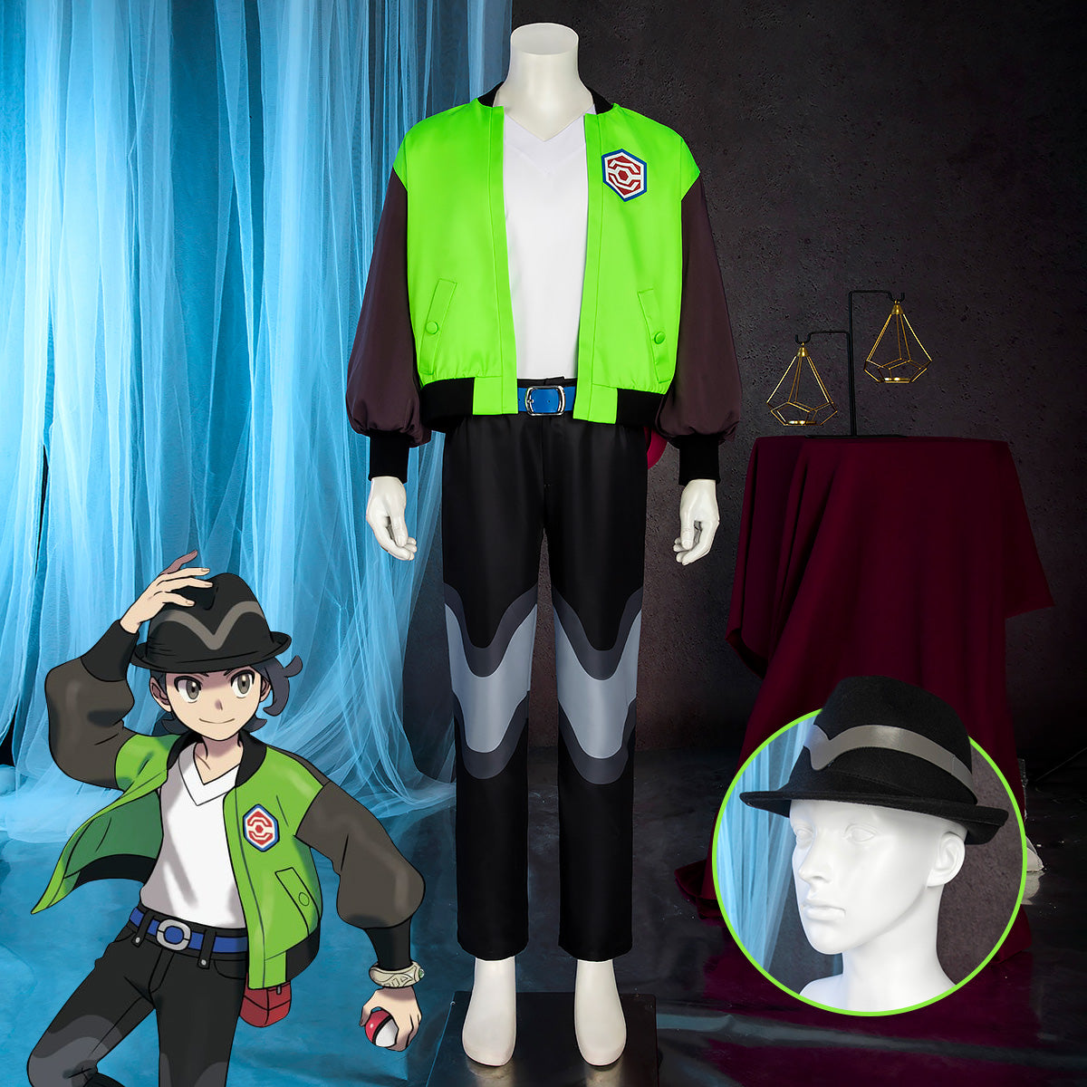 Pokemon Legends: ZA Trainers Male Cosplay Costume – Gcosplay