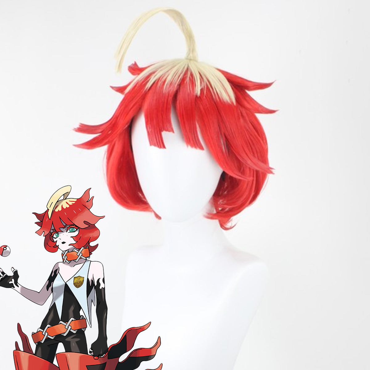 Pokemon Scarlet and Violet Mela Red Cosplay Wig – Gcosplay