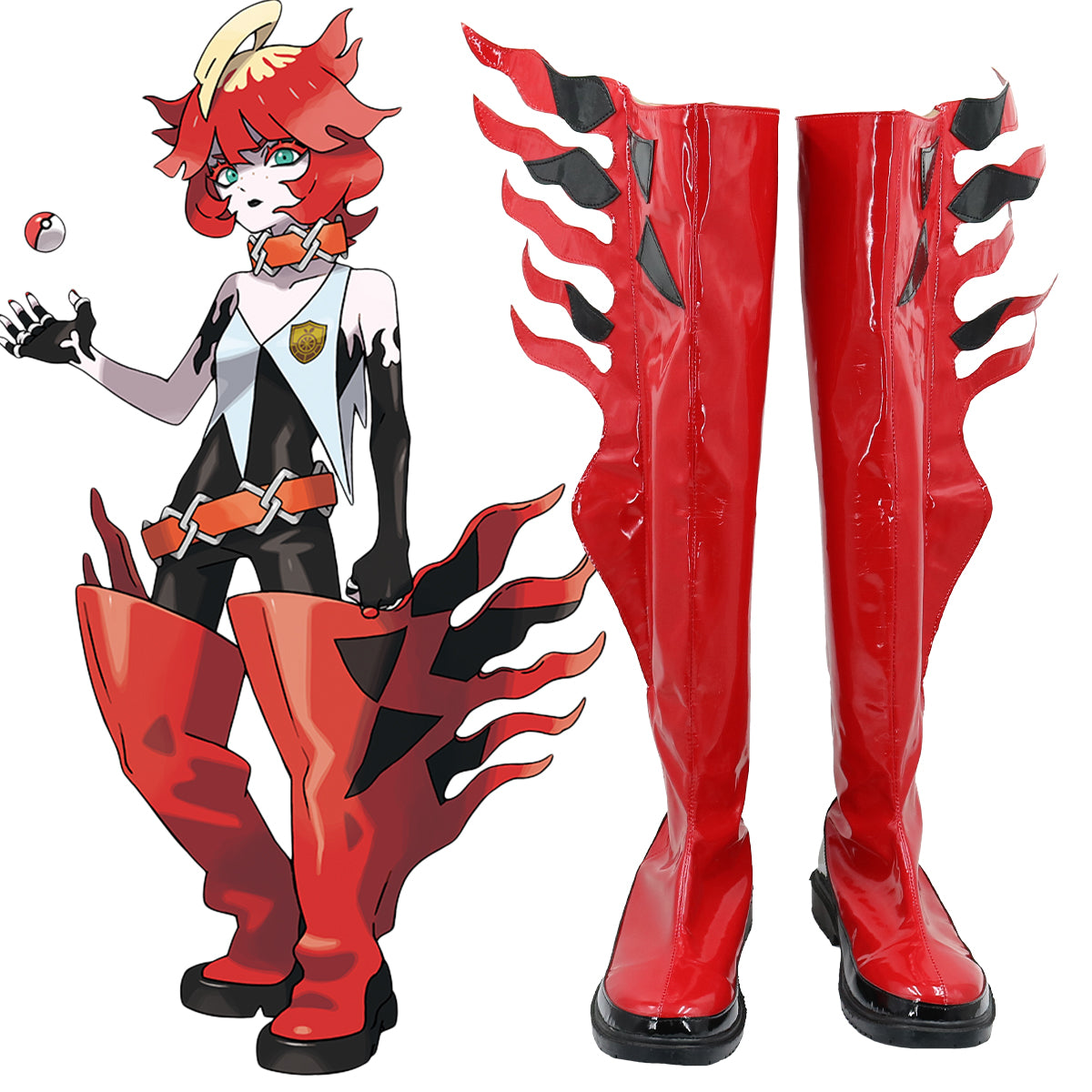 Pokemon Scarlet and Violet Mela Shoes Cosplay Boots – Gcosplay