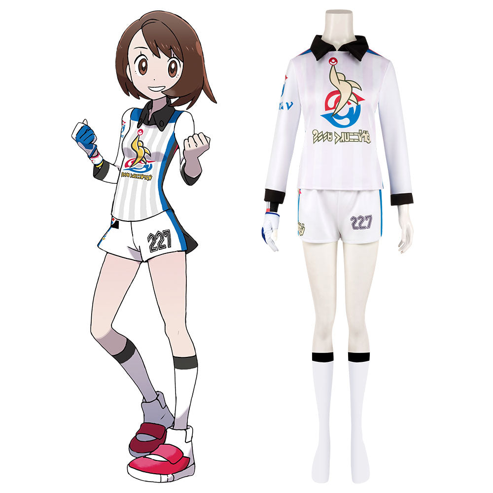 Pokemon Sword And Shield Female Trainer Challenger Cosplay Costume ...