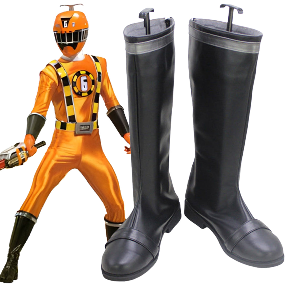 Power Rangers Train Force Ressha Sentai ToQger Ranger 6 Orange Ranger ...