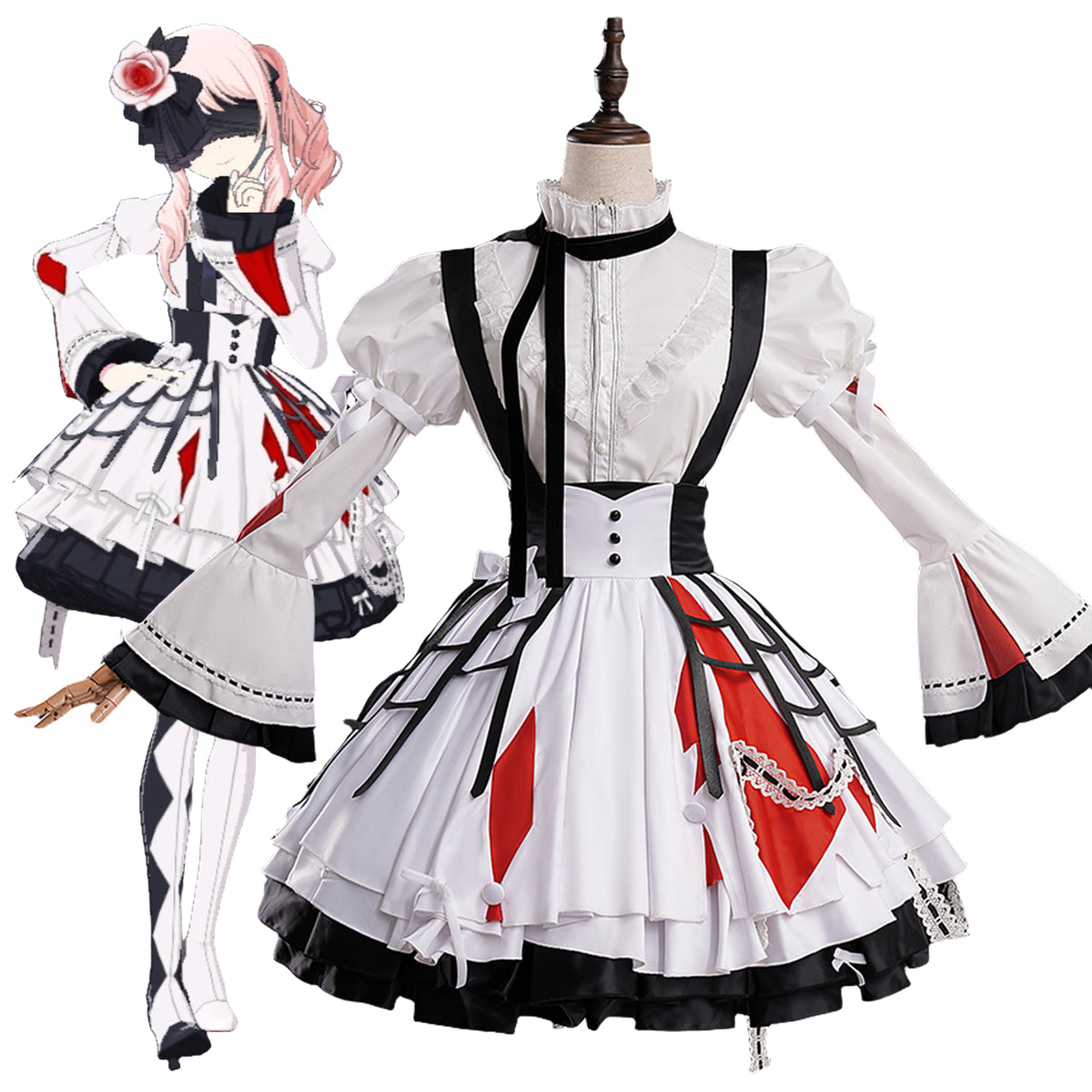 Project Sekai Colorful Stage Bloom of Pain Mizuki Akiyama Cosplay Cost ...