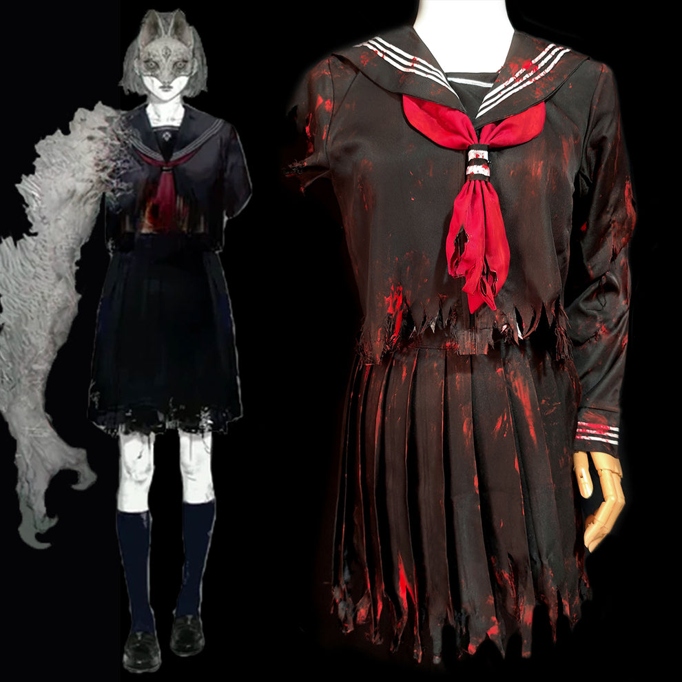 Silent Hill f Hinako Shimizu Battle-Worn Uniform Cosplay Costume – Gcosplay