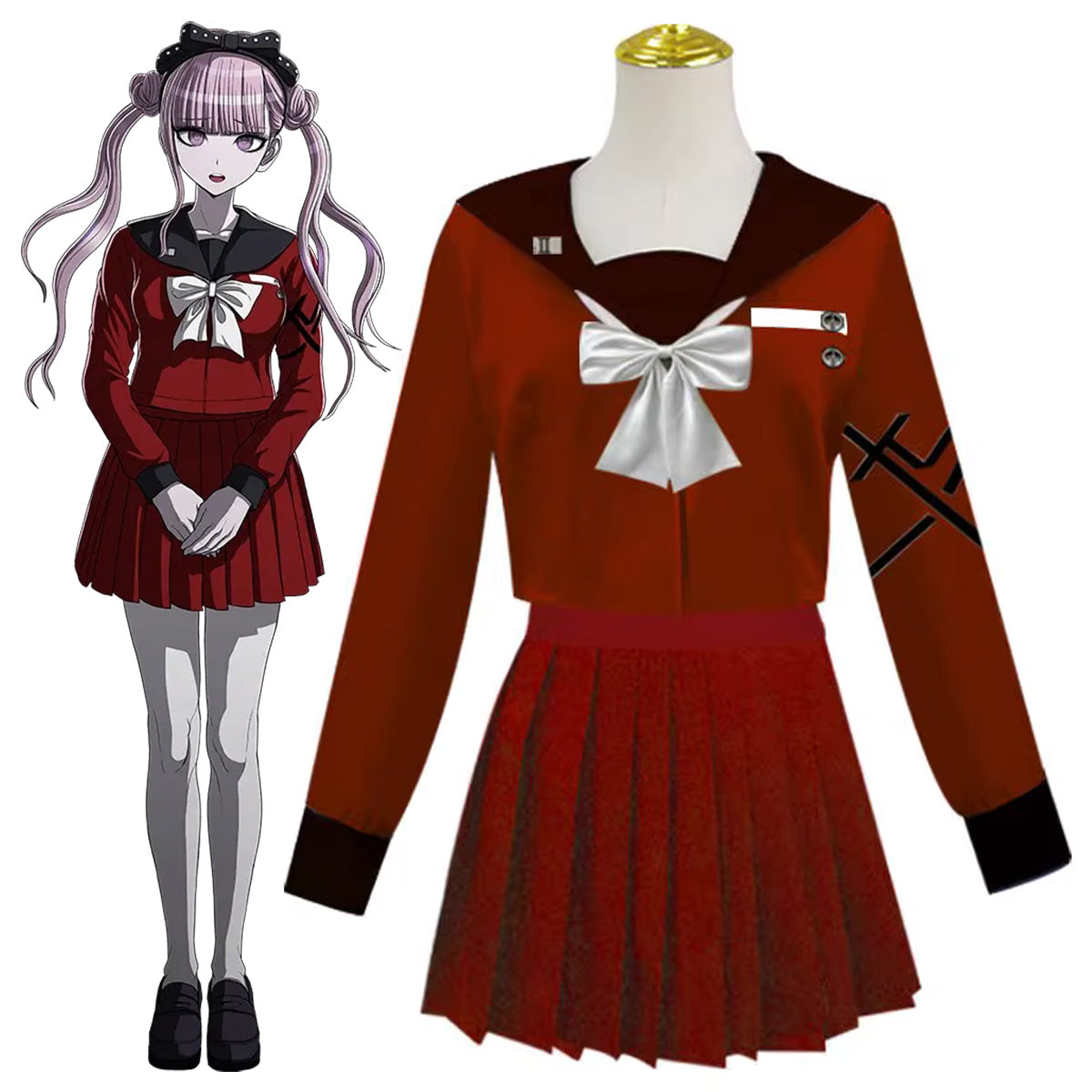 The Hundred Line -Last Defense Academy-Kako Tsukumo Cosplay Costume ...