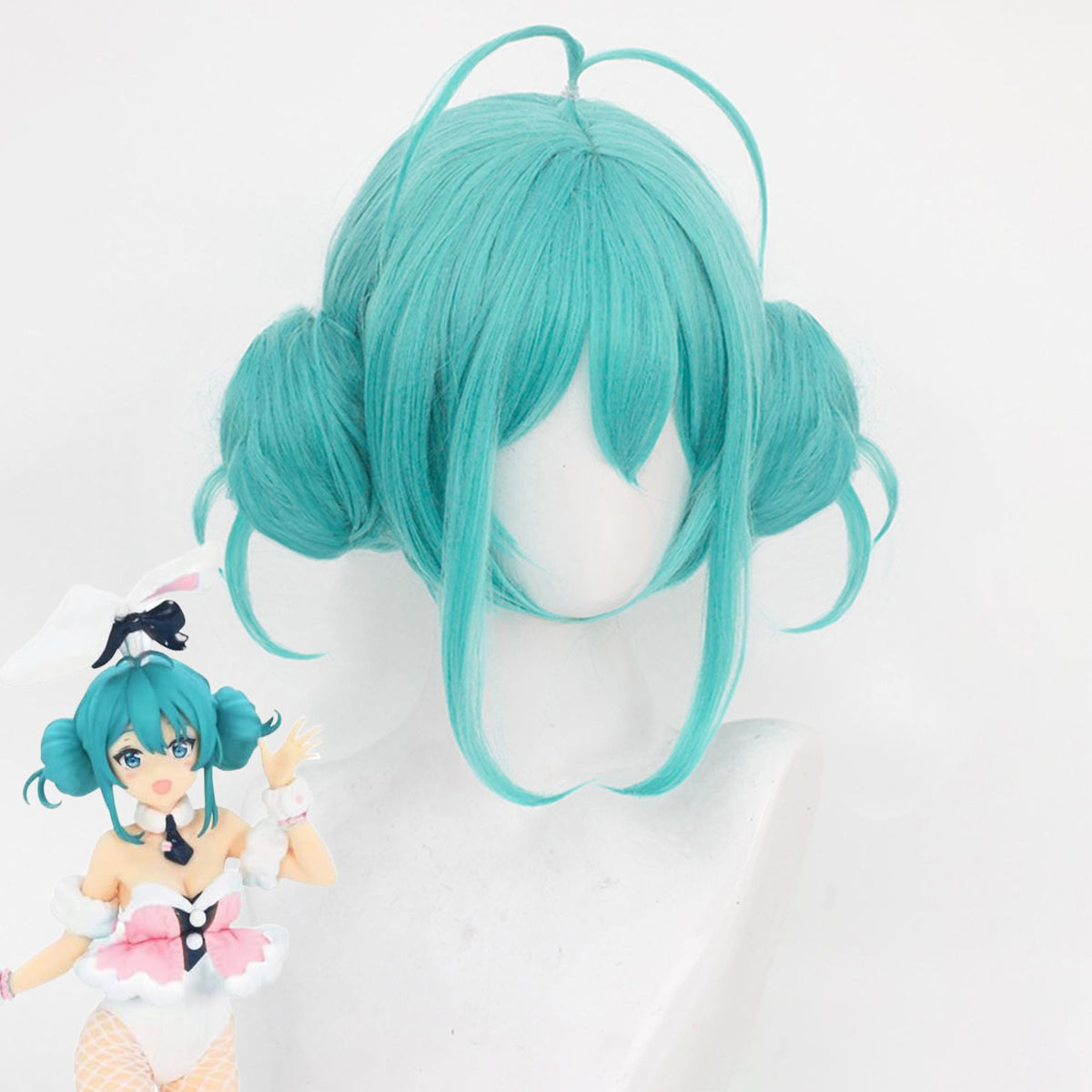 Vocal Idol White Bunny Girl White Rabbit Blue Cosplay Wig – Gcosplay
