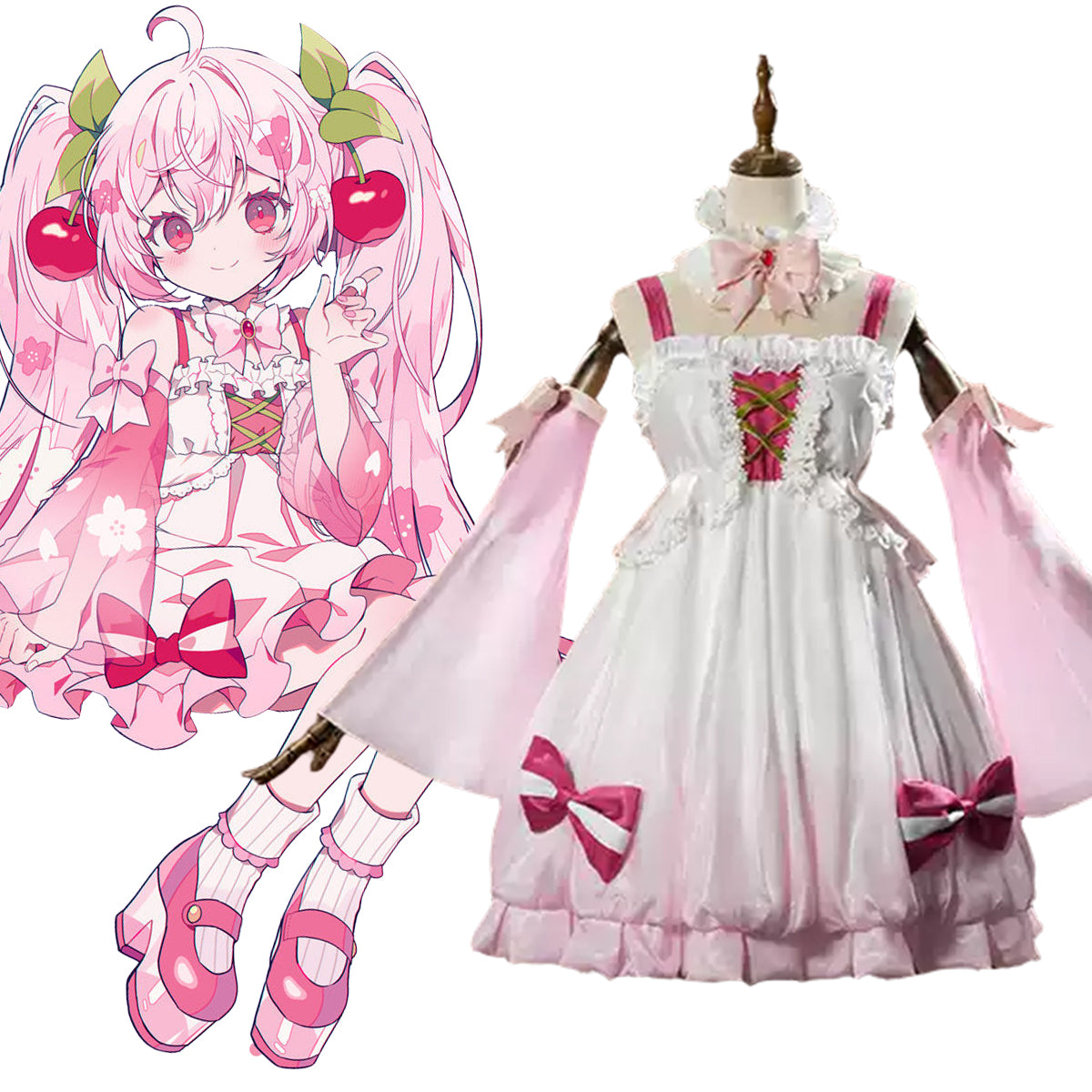 Vocaloid Hastune Miku Sakura Miku 2025 Cosplay Costume – Gcosplay