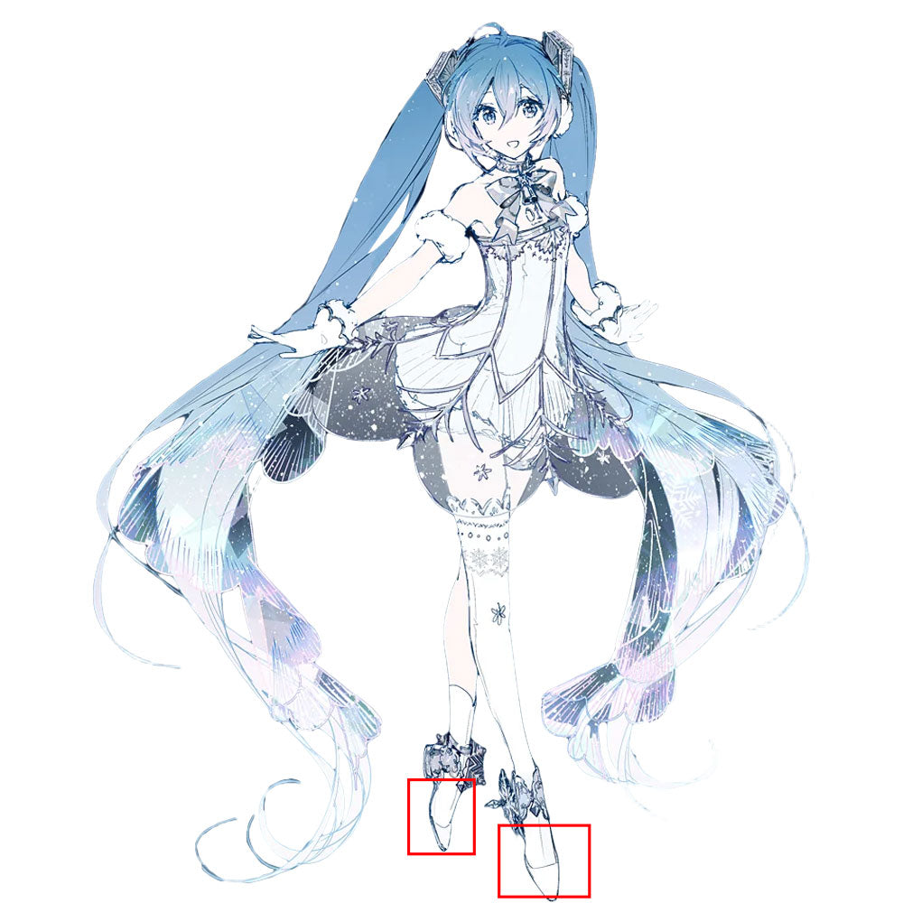 Vocal Idol Symphony 2025 Snow Virtual Girl White Cosplay Shoes – Gcosplay