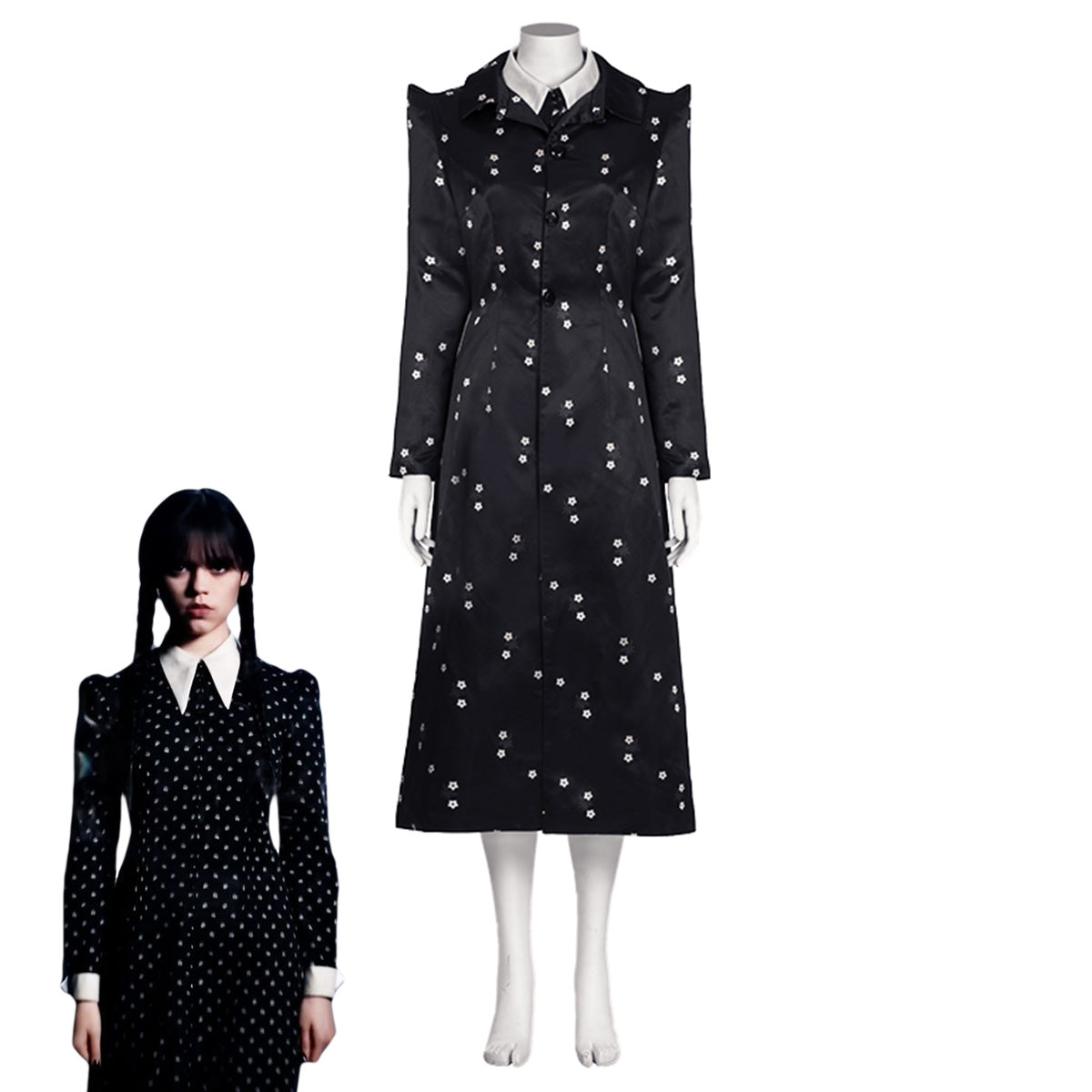 Wednesday The Addams Family(2022 TV Series) Wednesday Addams Cosplay C ...