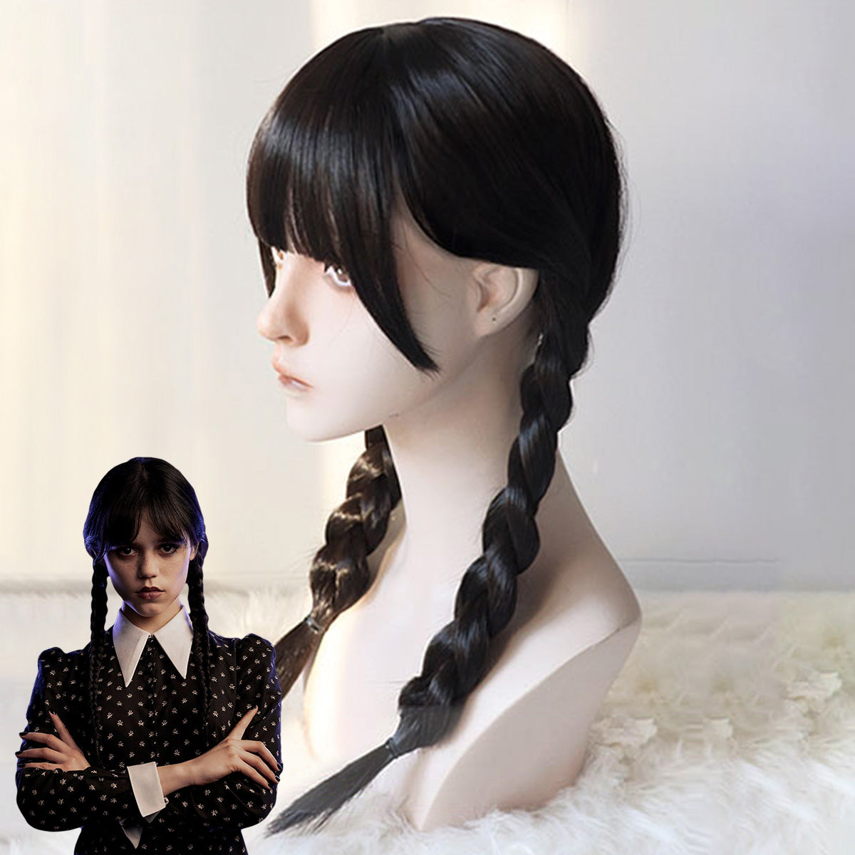 Wednesday The Addams Family (2022 TV Series) Wednesday Black Cosplay W ...