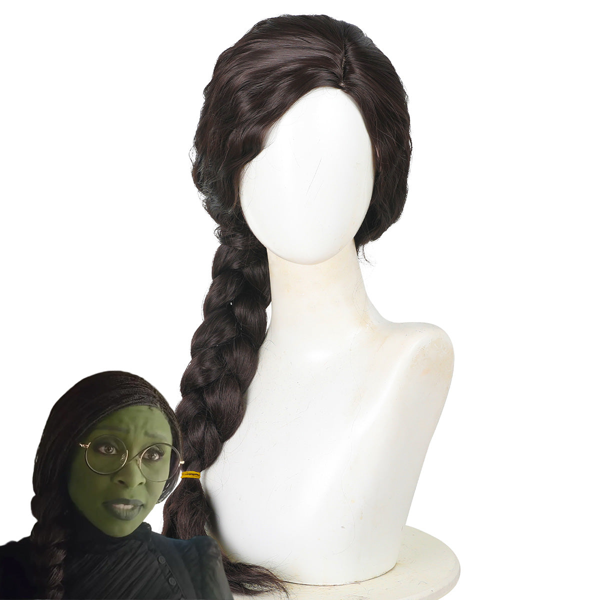 Wicked (2024) Elphaba Black Cosplay Wig – Gcosplay