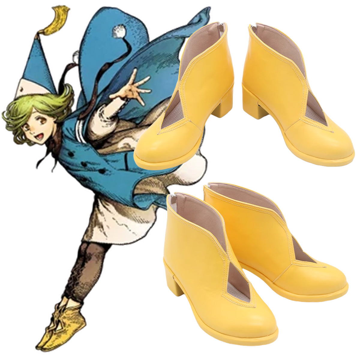 Witch Hat Atelier Coco Yellow Cosplay Shoes – Gcosplay