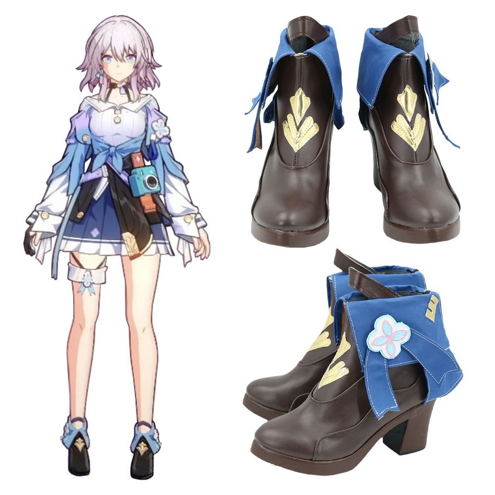 Honkai: Star Rail March 7th Brown Cosplay Shoes – Gcosplay