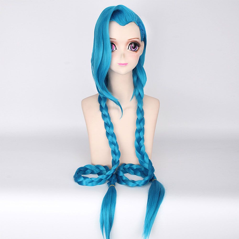 [In stock] League Of Legends LOL Jinx Blue Cosplay Wig – Gcosplay