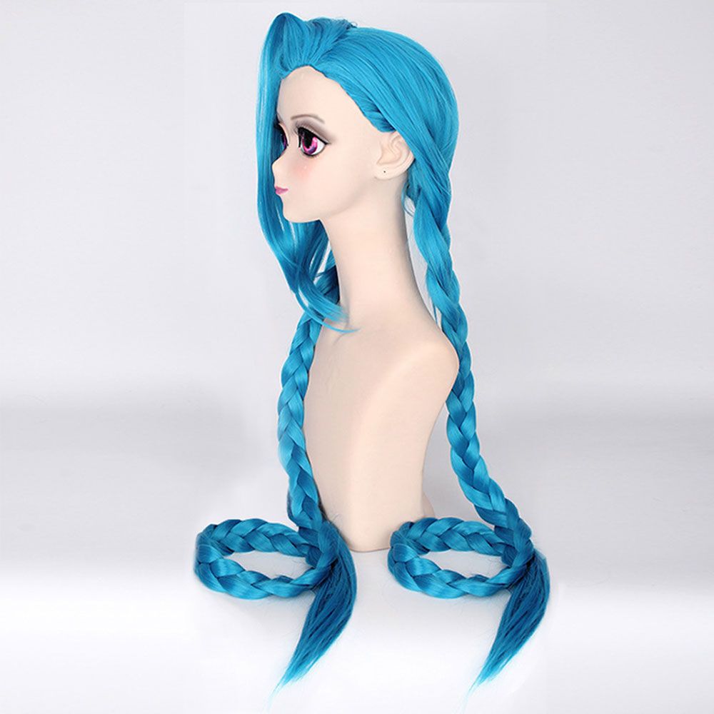 [In stock] League Of Legends LOL Jinx Blue Cosplay Wig – Gcosplay