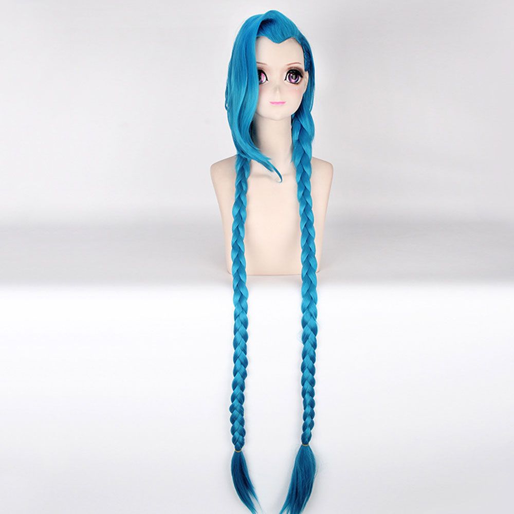 [In stock] League Of Legends LOL Jinx Blue Cosplay Wig – Gcosplay
