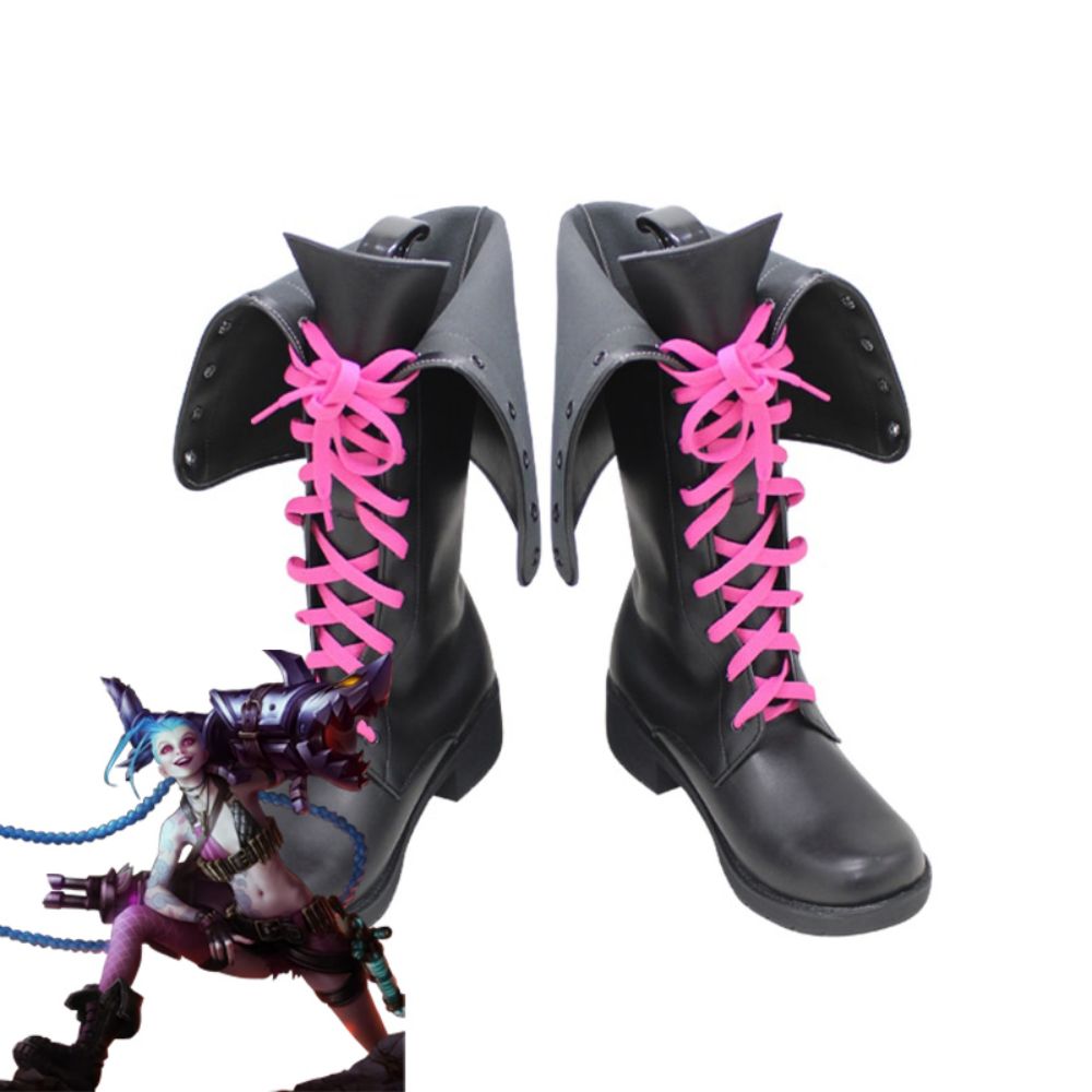 League Of Legends LOL Loose Cannon Jinx Cosplay Shoes C Edition – Gcosplay