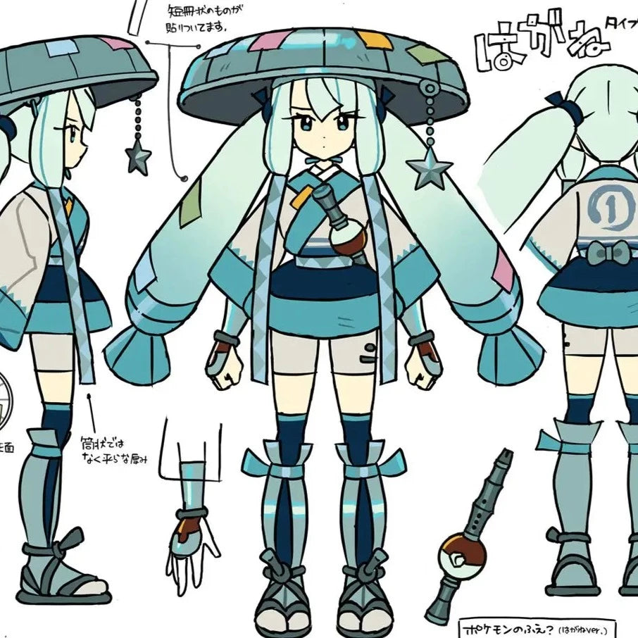 Pokemon feat. Hatsune Miku Project Voltage Steel type Cosplay costume ...