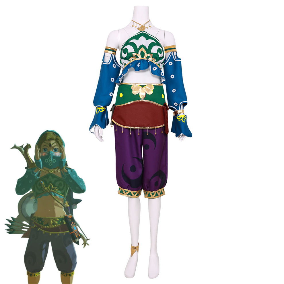 The Legend of Zelda: Breath of the Wild Female Link Gerudo Outfit Cosp ...