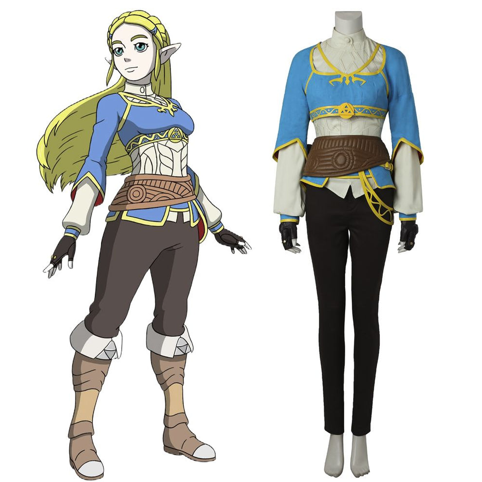 The Legend of Zelda: Breath of the Wild Princess Zelda Cosplay Costume ...