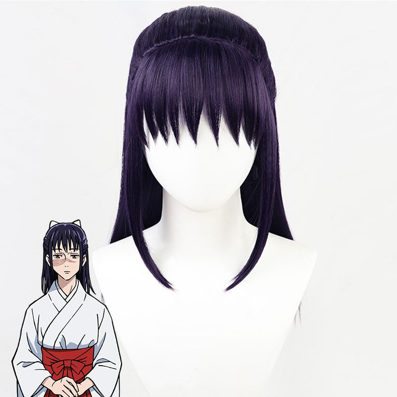 Jujutsu Kaisen Sorcery Fight Utahime Iori Black Purple Cosplay Wig ...