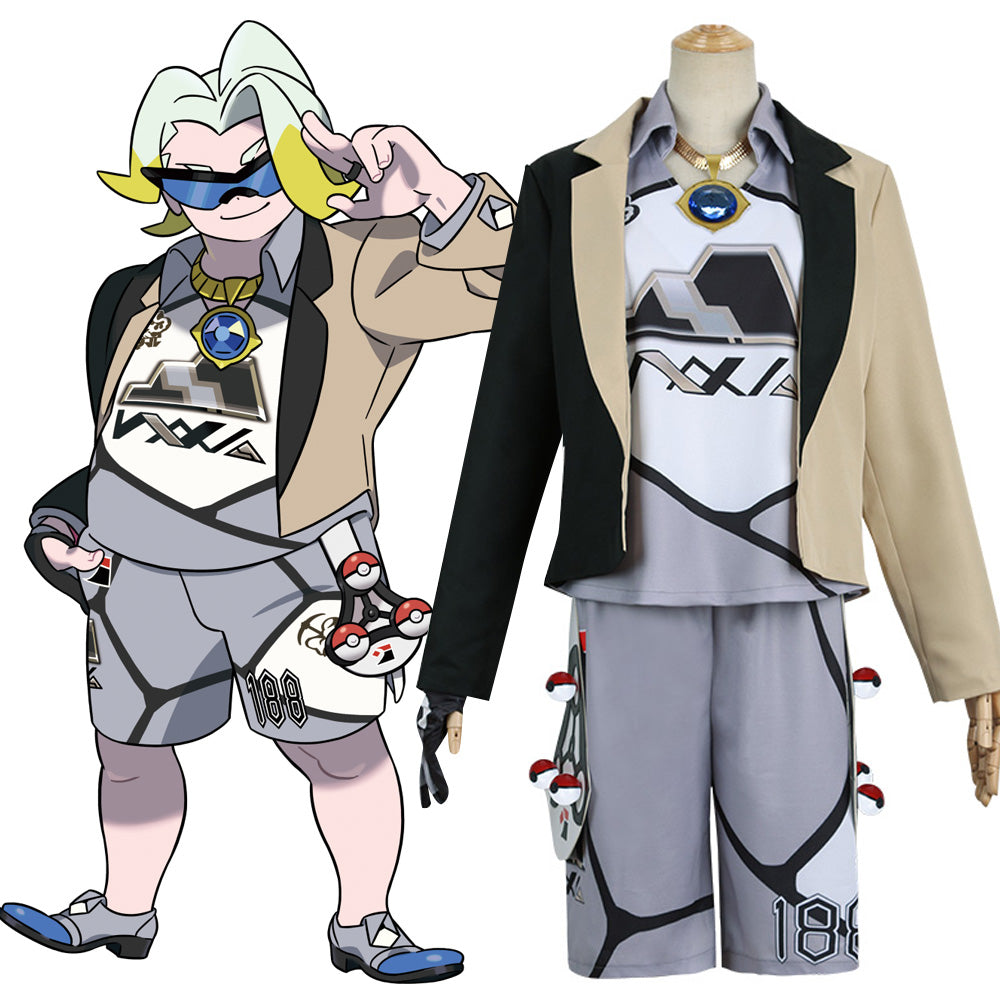 Pokemon Sword And Shield Gordie Uniform Cosplay Costume – Gcosplay