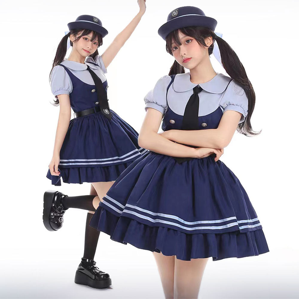 Disney Zootopia Officer Judy Hopps Daily Uniform Outfit Cosplay Costum ...