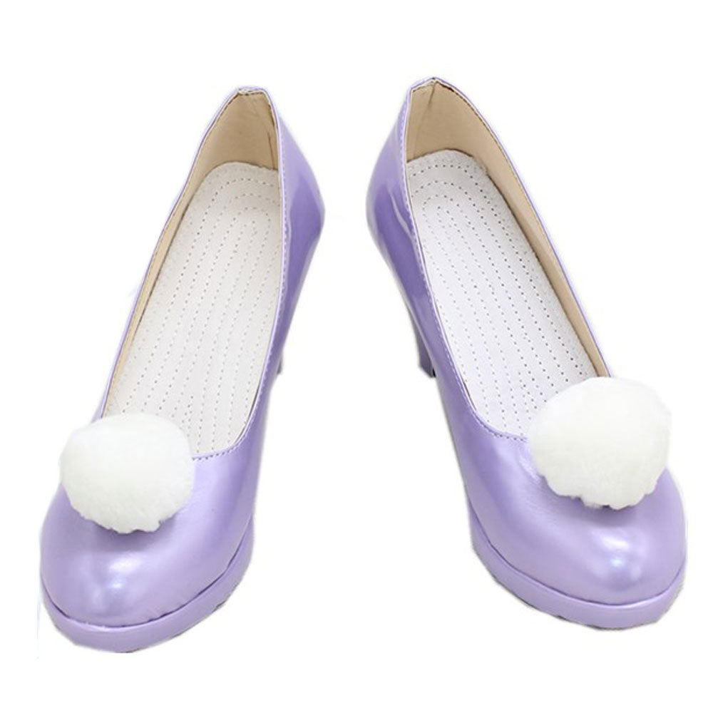Fate Grand Order Assassin Lancer Scathach Bunny Girl Purple Shoes Cosp ...