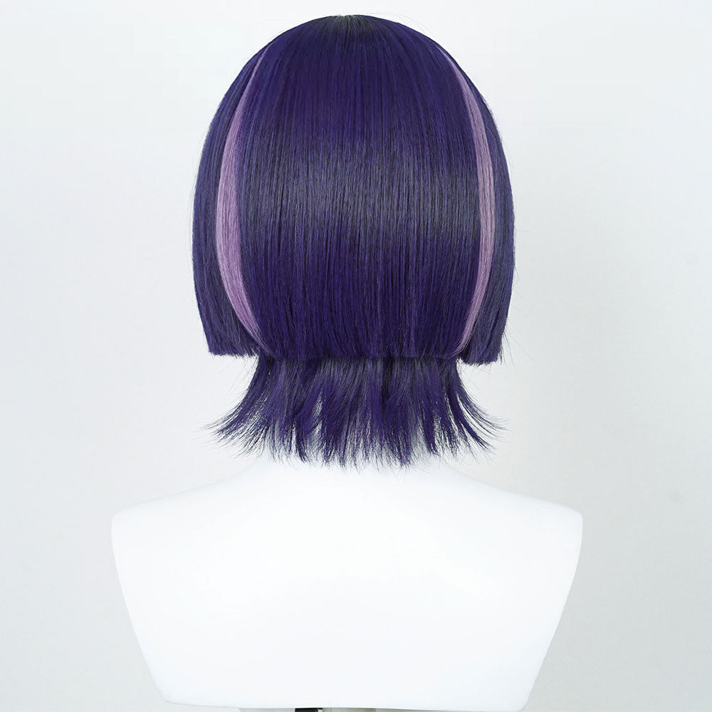 Genshin Impact Scaramouche The Wanderer Purple Cosplay Wig – Gcosplay