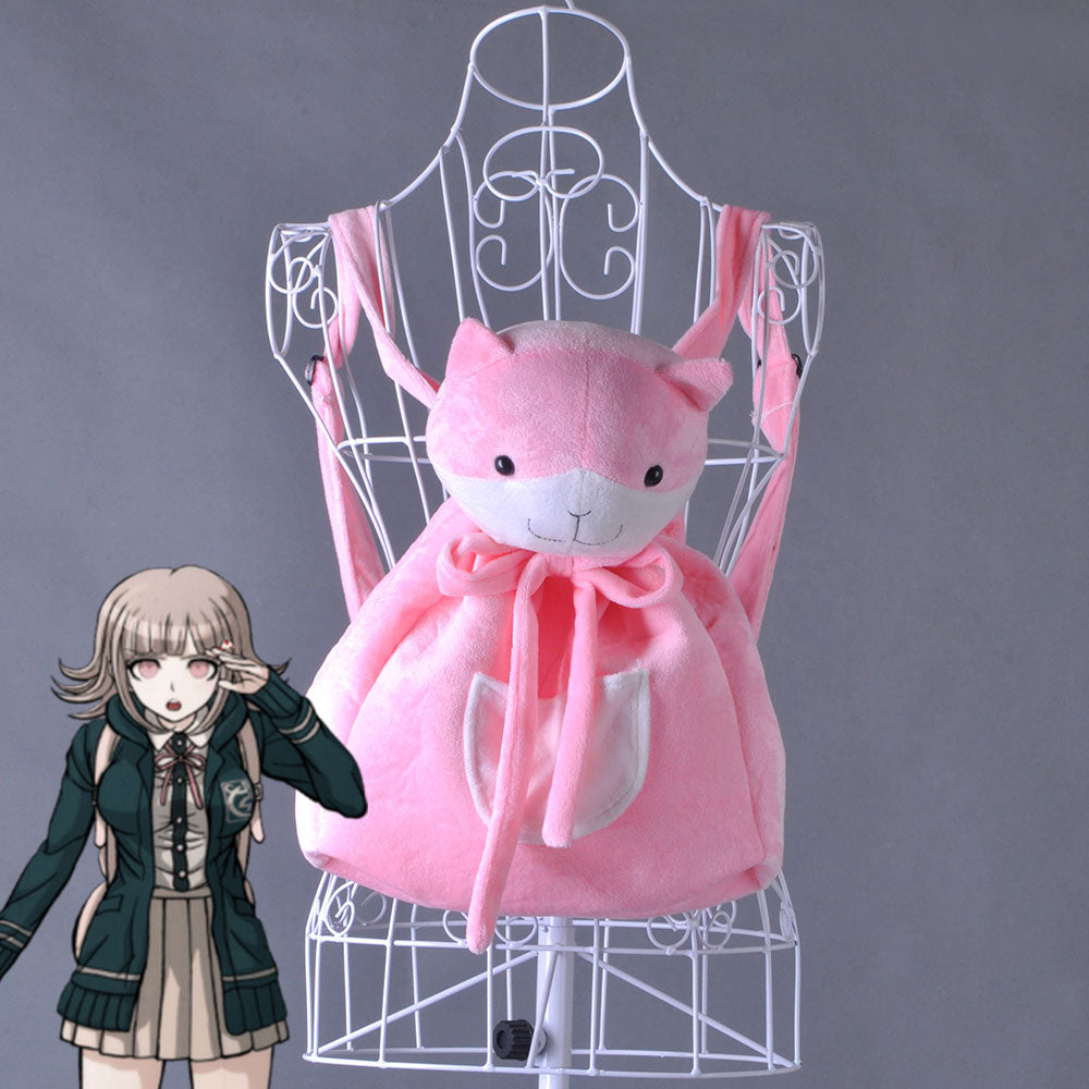 Danganronpa 2 Cute Chiaki Nanami Pink Cat Backpack Cosplay Accessory P ...
