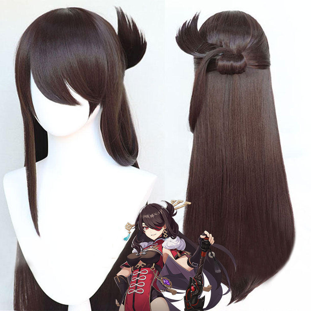 Genshin Impact Beidou Brown Cosplay Wig – Gcosplay