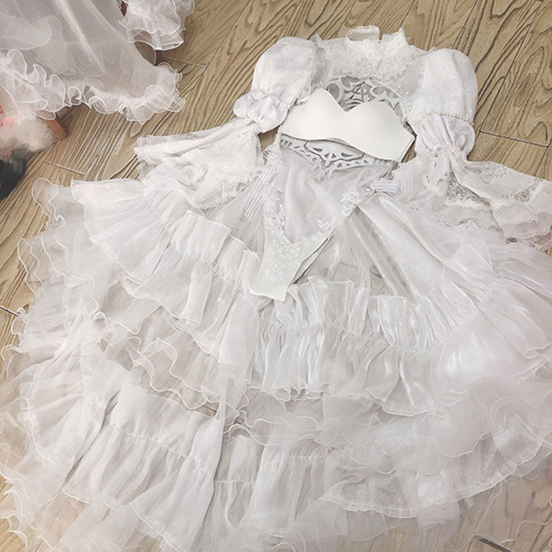 NieR: Automata 2B YoRHa No.2 Type B White Black Wedding Dress Cosplay ...